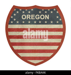 Oregon - Interstate road sign Stock Photo - Alamy