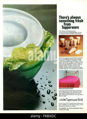 1970s UK Tupperware Magazine Advert Stock Photo - Alamy