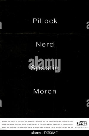 1990s UK Scope Magazine Advert Stock Photo - Alamy