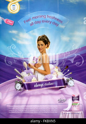 2010s UK Always Magazine Advert Stock Photo - Alamy