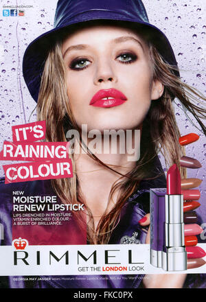 2010s UK Rimmel Magazine Advert Stock Photo - Alamy