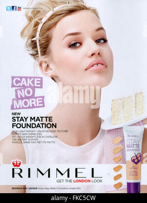 2010s UK Rimmel Magazine Advert Stock Photo - Alamy
