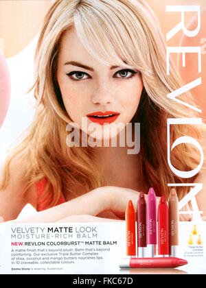 2010s UK Revlon Magazine Advert Stock Photo - Alamy