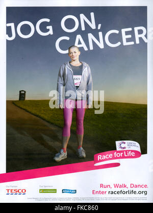 2010s UK Race for Life Magazine Advert Stock Photo - Alamy