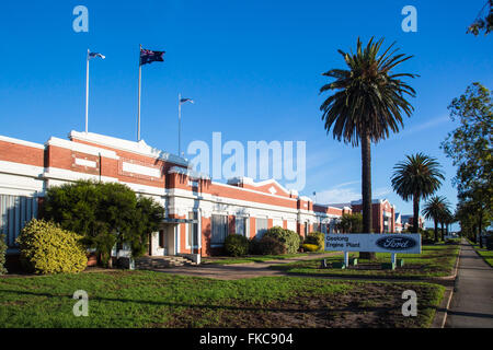 GEELONG, AUSTRALIA - JAN 31 2016: Ford's factory in Geelong before ...