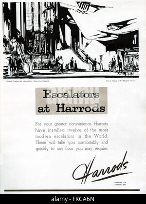 1930s UK Harrods Magazine Advert Stock Photo - Alamy