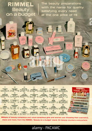1960s UK Rimmel Magazine Advert Stock Photo - Alamy