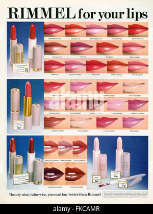 1970s UK Rimmel Magazine Advert Stock Photo - Alamy