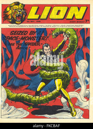 1960s UK Lion Comic Cover Stock Photo - Alamy