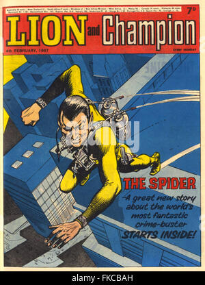 1960s UK Lion Comic Cover Stock Photo - Alamy