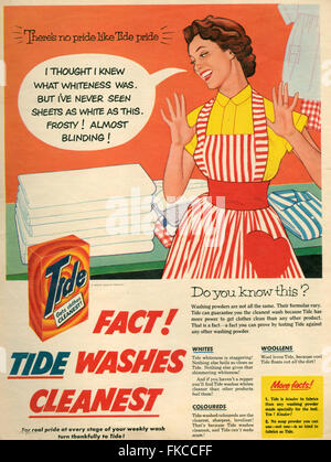 1950s UK Tide Magazine Advert Stock Photo - Alamy