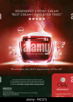 2010s UK Olay Magazine Advert Stock Photo - Alamy