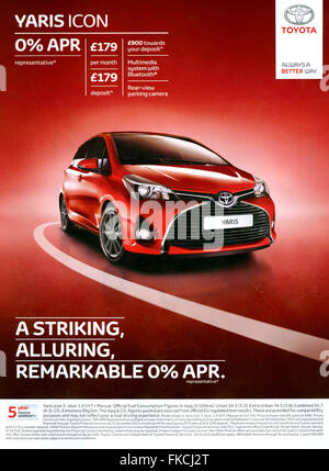 2010s UK Toyota Magazine Advert Stock Photo - Alamy