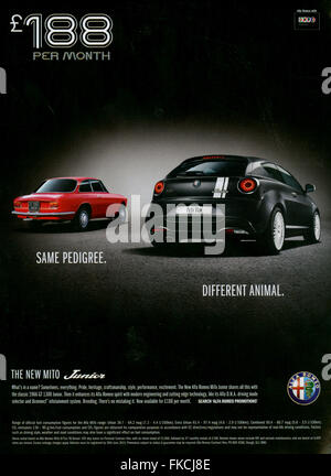2010s UK Alfa Romeo Magazine Advert Stock Photo - Alamy