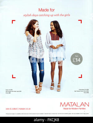 2010s UK Matalan Magazine Advert Stock Photo - Alamy