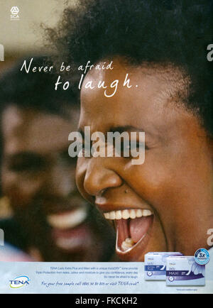 2010s UK Tena Magazine Advert Stock Photo - Alamy