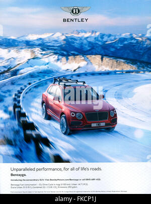 2010s UK Bentley Magazine Advert Stock Photo - Alamy