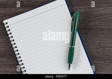 Lined notebook and pen, checklist memo reminder memorandum diary Stock ...