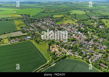 An aerial view of the Hertfordshire village of Ashwell Stock Photo - Alamy