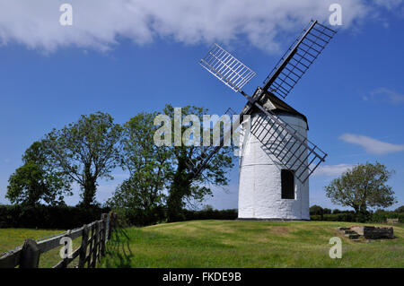 Ashton windmill, a tower mill at Chapel Allerton,close up of revolving ...