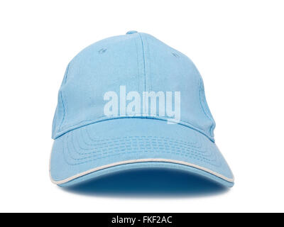 Blue baseball cap isolated on white background; perspective view Stock ...