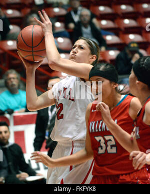 Albuquerque, NM, USA. 8th Mar, 2016. Roswell's coach Joe Carpenter ...