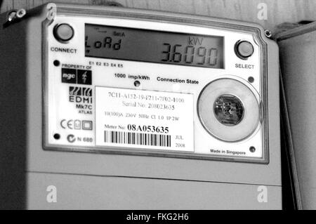 Smart digital electric utility meters for an apartment complex Stock ...