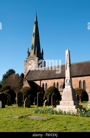 The war memorial, Wombourne, Staffordshire, England, UK Stock Photo ...