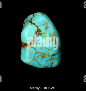 Turquoise raw gemstone isolated on white background Stock Photo - Alamy