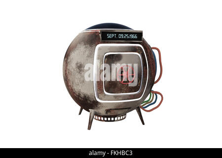 time machine capsule isolated on white background Stock Photo - Alamy