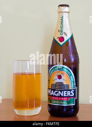 Bottles of Magners Original Cider Stock Photo - Alamy