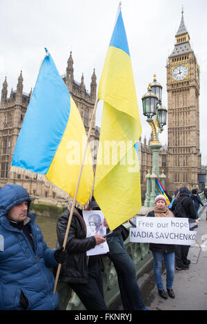 London, UK. Members of the Ukrainian community attended a rally ...
