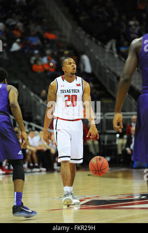 Texas Tech guard Toddrick Gotcher (20) is pressured by Texas guard ...