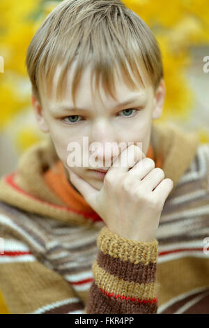 Little sad boy Stock Photo - Alamy