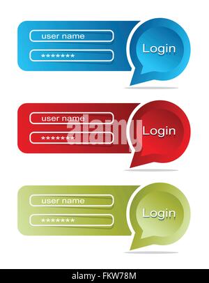 Log user interface, Mobile Login page, users typing passwords navigate, login access, username ...
