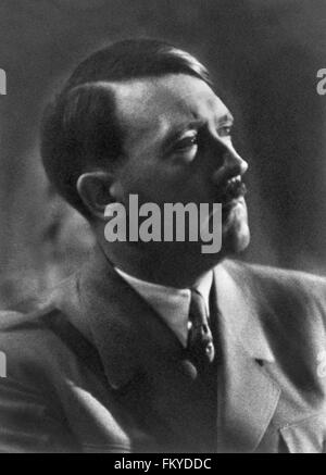 Portrait of German dictator Adolf Hitler in the spring of 1945. On the ...