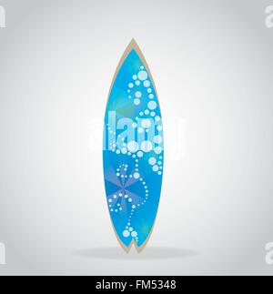 Isolated surfboard with a texture on a grey background Stock Vector ...
