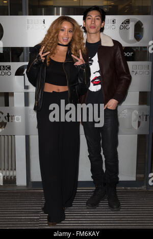 Lion Babe pictured arriving at the Radio 1 studio to perform on the ...