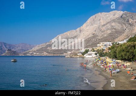People at Massouri beach, Kalymnos, Greece Stock Photo - Alamy
