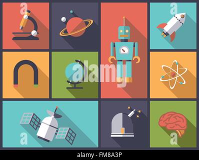 Science and technology symbols Stock Vector Image & Art - Alamy