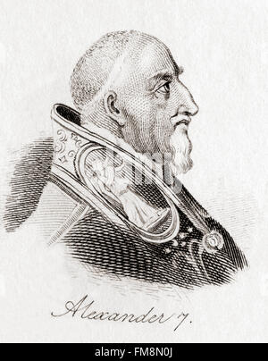 portrait of Alexander VII or Fabio Chigi, 1599 - 1667, Pope of the ...