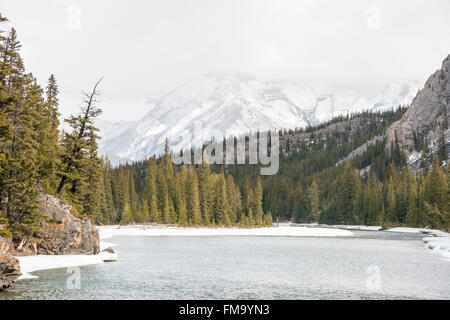 Surprise corner in Banff national park with hoodoos rock formation and ...
