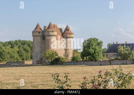 Medieval castle of Sarzay Stock Photo - Alamy
