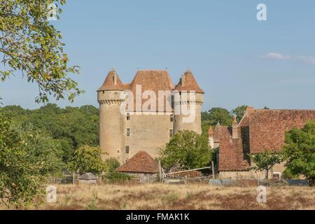 Medieval castle of Sarzay Stock Photo - Alamy