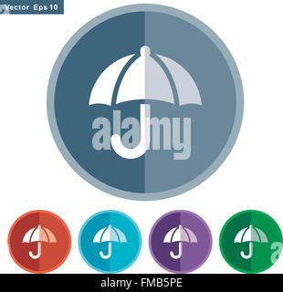 Umbrella icons set 9 vector Stock Vector Image & Art - Alamy