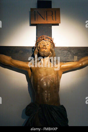 Jesus Christ hanging on the cross Stock Photo - Alamy