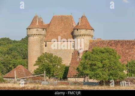 Medieval castle of Sarzay Stock Photo - Alamy