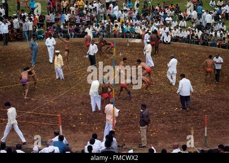 India, Maharashtra State, Kundal, Kushti or Indian traditional Stock ...