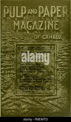 The 'Pulp and Paper Magazine of Canada' (1903) explores the pulp and ...