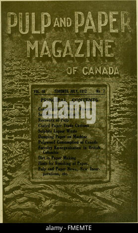 The 'Pulp and Paper Magazine of Canada' (1903) explores the pulp and ...